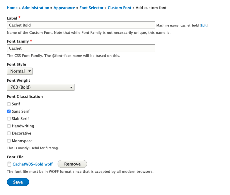 How to install Cachet (the official Y Font) | YMCA Website Services